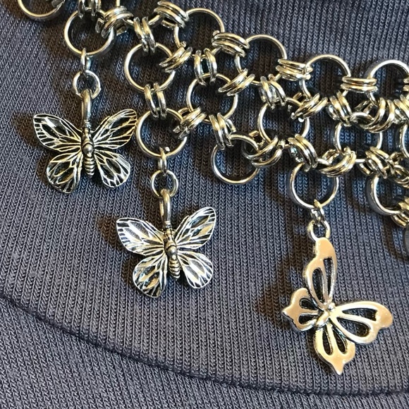 Hand Crafted | Jewelry | Gothic Flutter Handmade Goth Silver ...